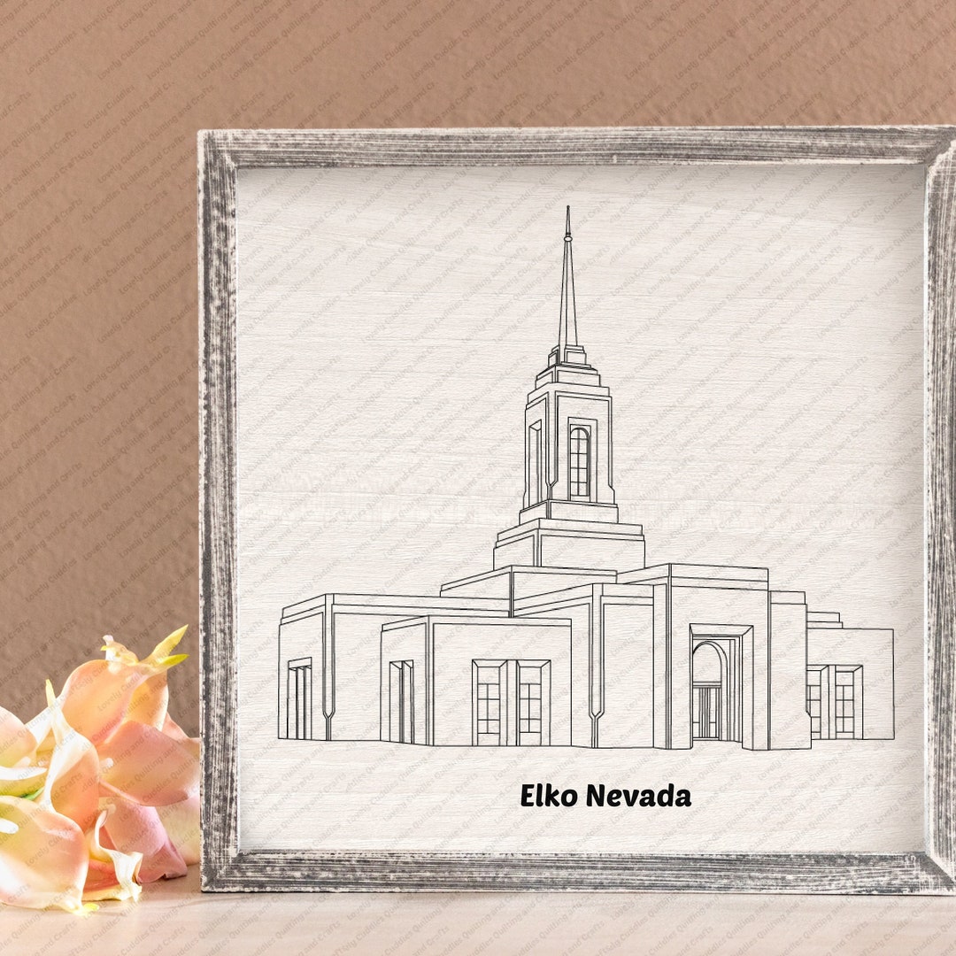Elko Nevada LDS Temple SVG File-digital Download - Etsy