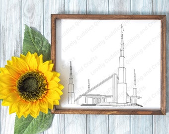 Provo City Center Utah LDS Temple SVG File Digital Download | Etsy