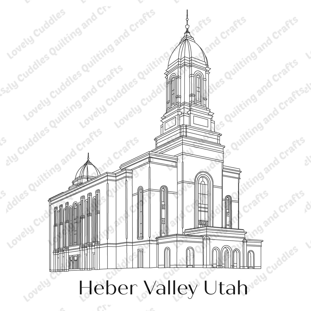 Heber Valley Utah LDS Temple SVG File-digital Download - Etsy