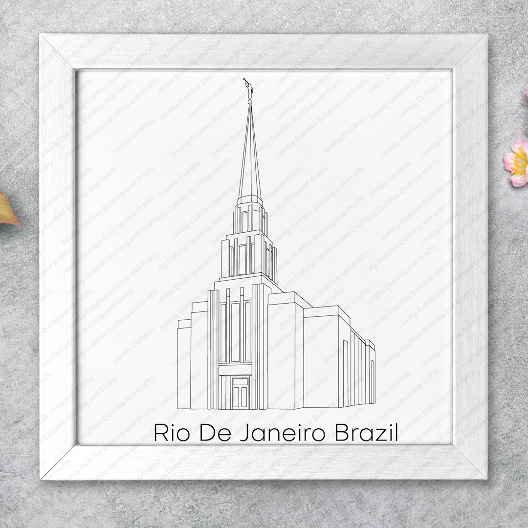 Rio De Janeiro Brazil LDS Temple SVG File-digital Download - Etsy