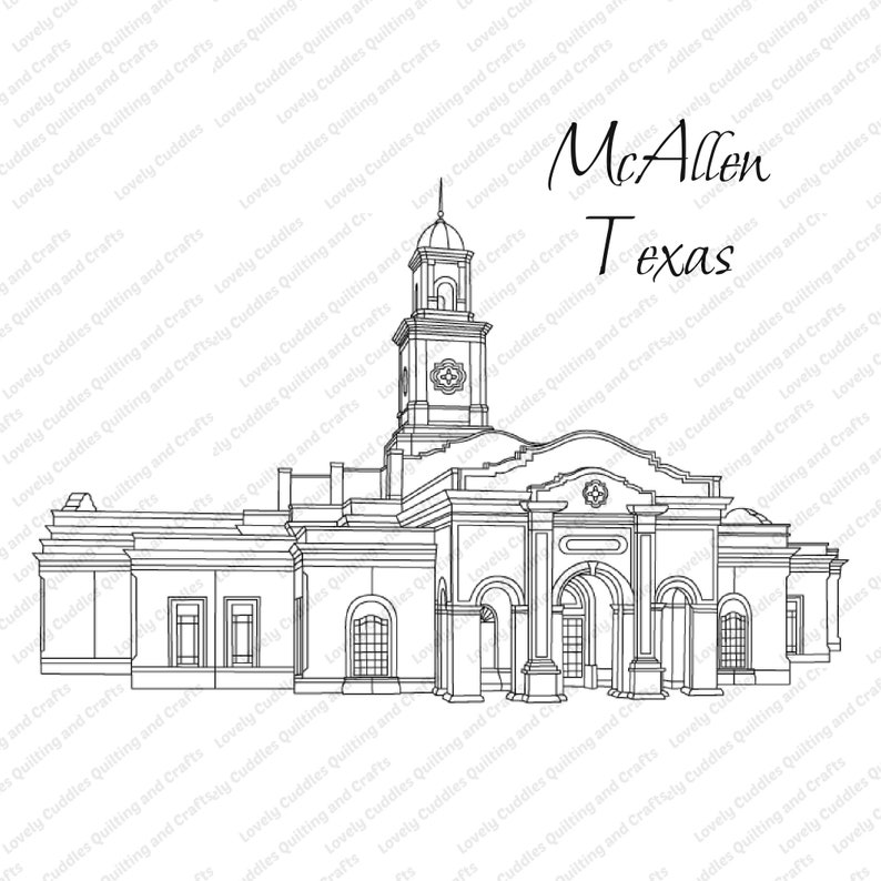 Mcallen Texas LDS Temple SVG File-digital Download - Etsy Denmark