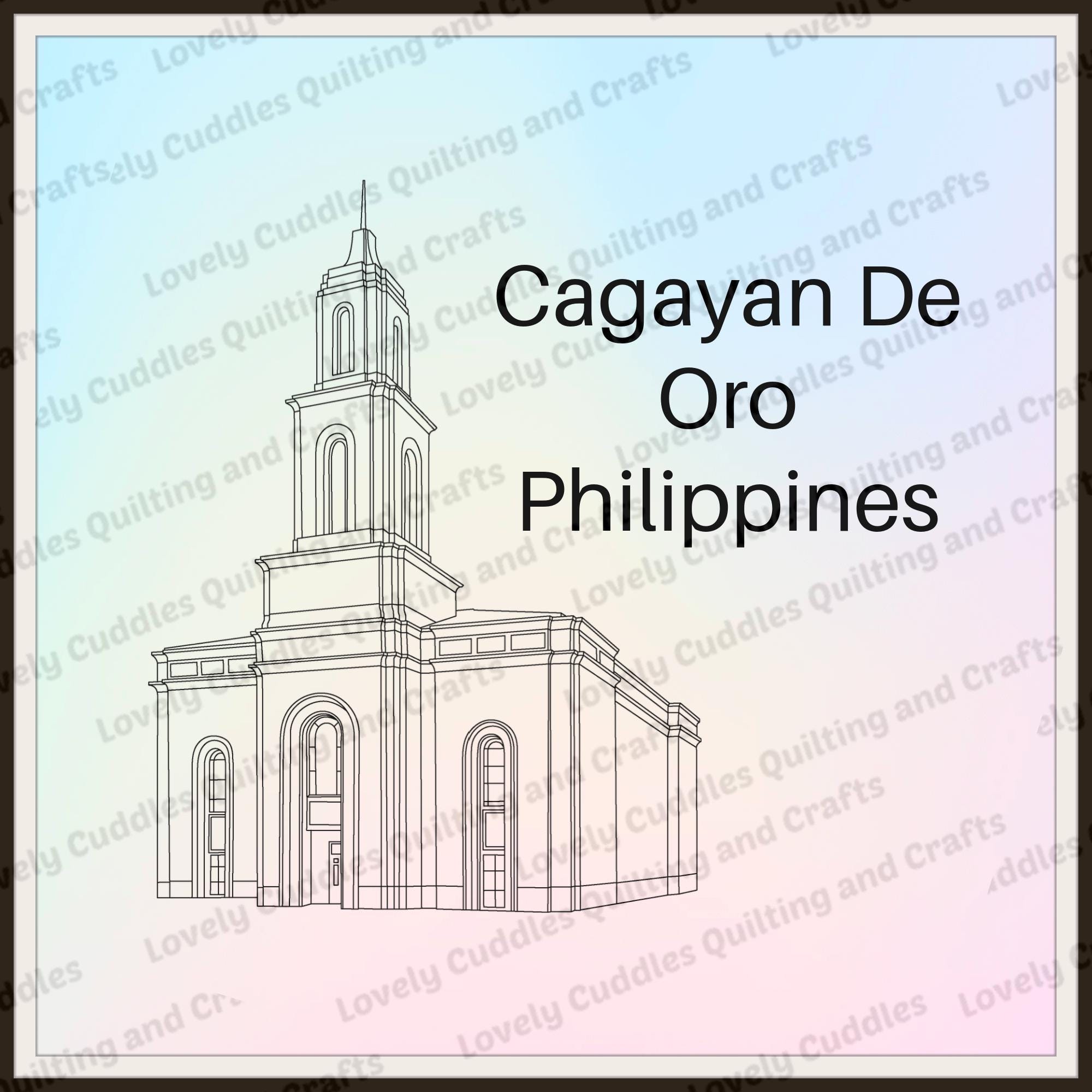 Cagayan De Oro, Philippines Temple SVG File- Digital Download- Temple ...