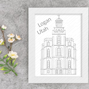 Logan, Utah LDS Temple SVG File- Digital Download - Etsy