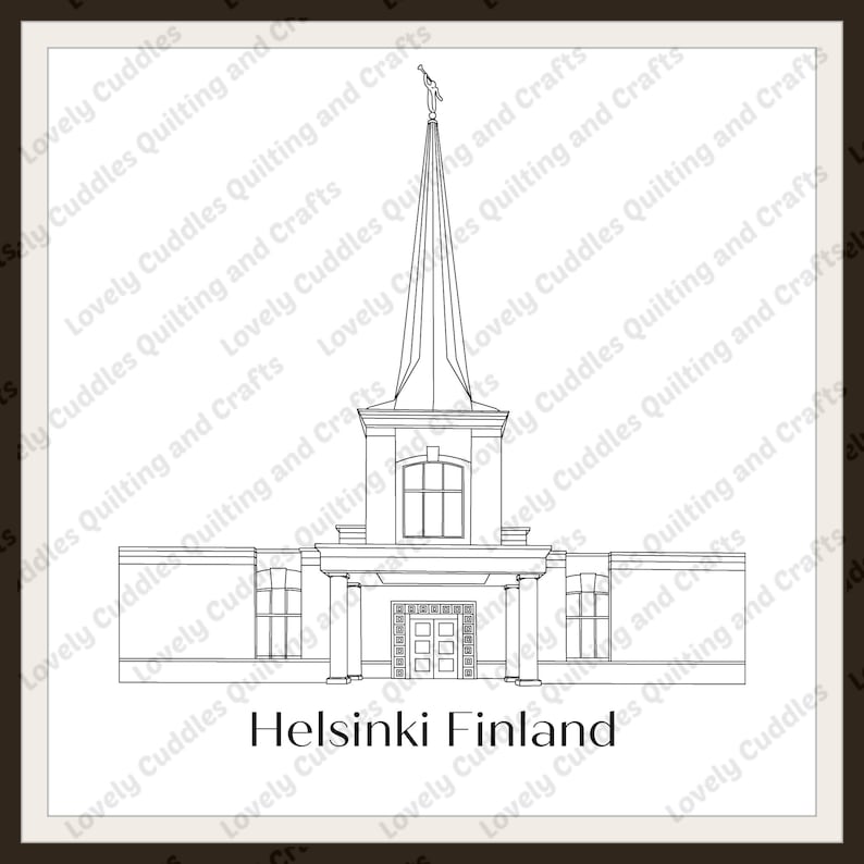 Helsinki Finland LDS Temple SVG File-digital Download - Etsy