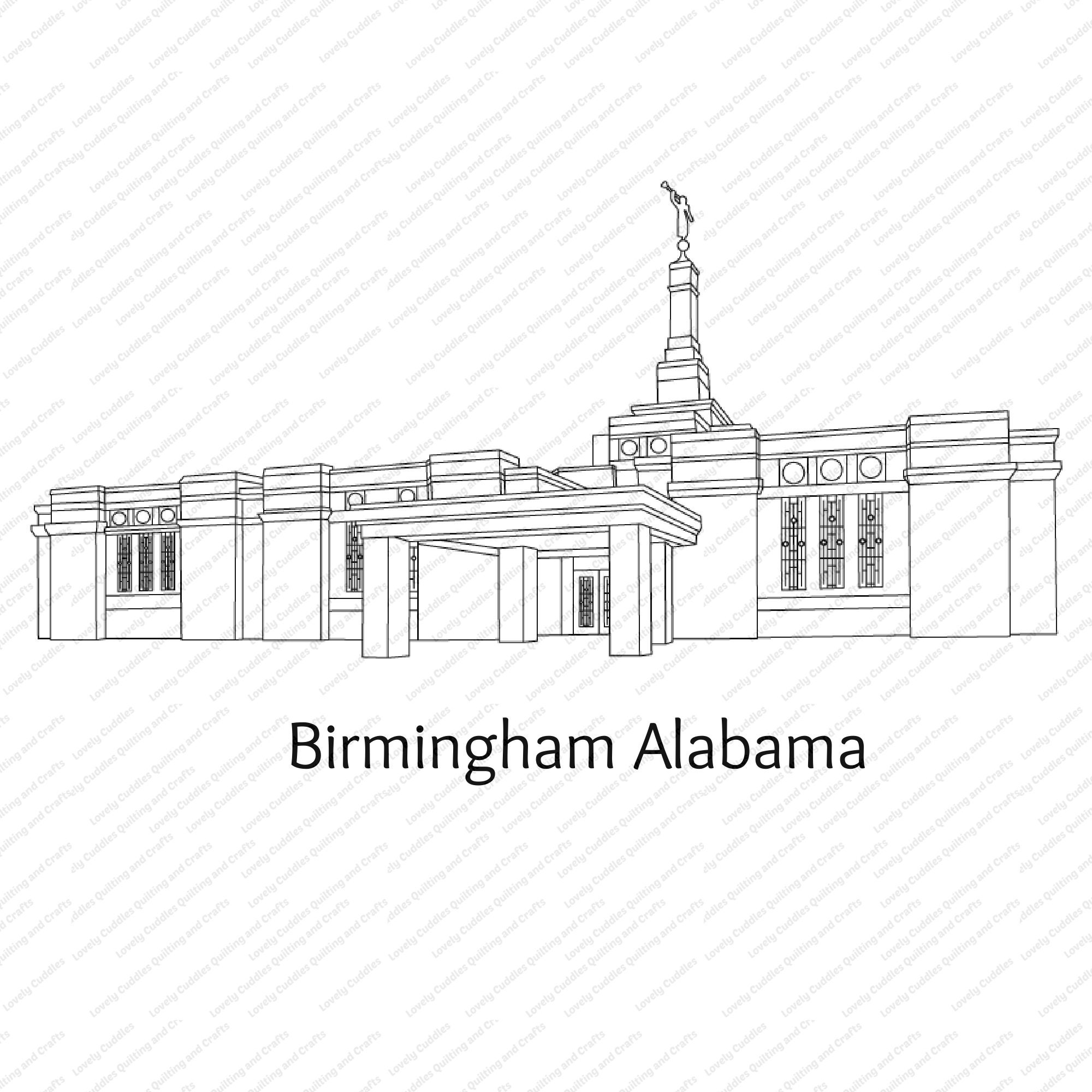 Birmingham Alabama LDS Temple SVG File-digital Download - Etsy