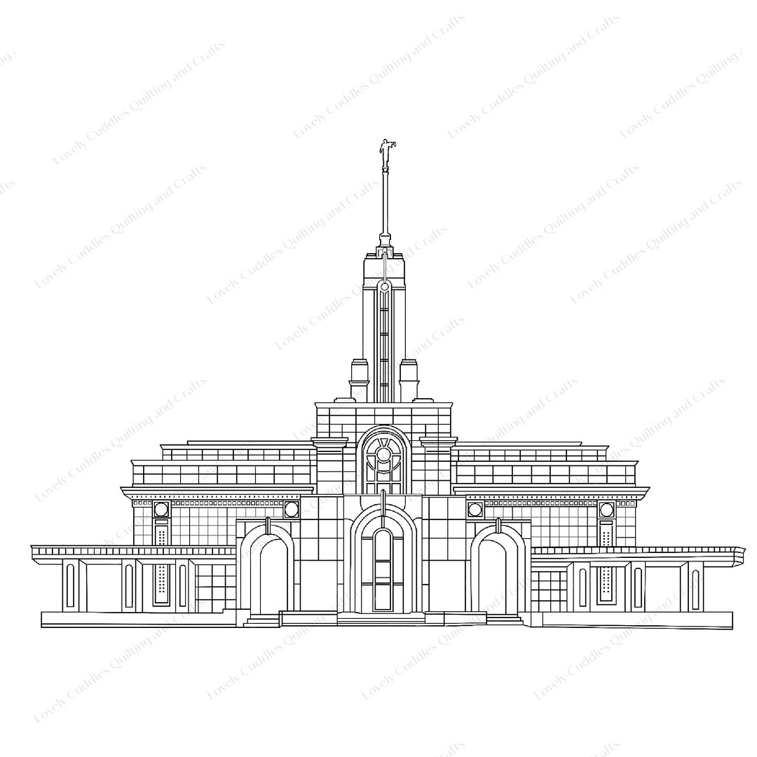 Mount Timanogos LDS Temple SVG File Digital Download - Etsy Canada