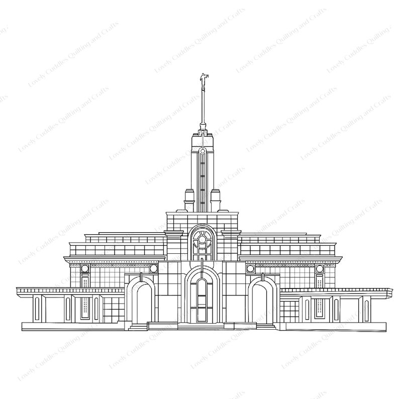 Mount Timanogos LDS Temple SVG File Digital Download - Etsy
