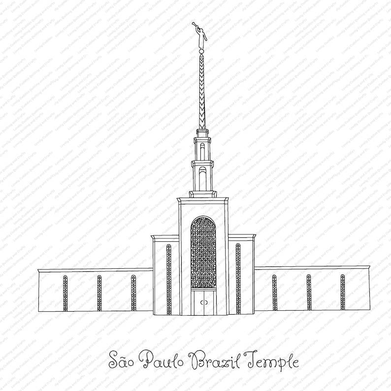 São Paulo Brazil LDS Temple SVG File-digital Download - Etsy