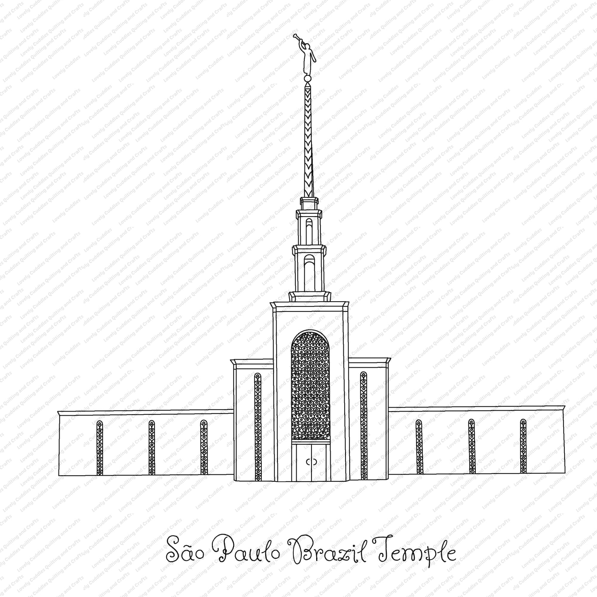 São Paulo Brazil LDS Temple SVG File-digital Download - Etsy