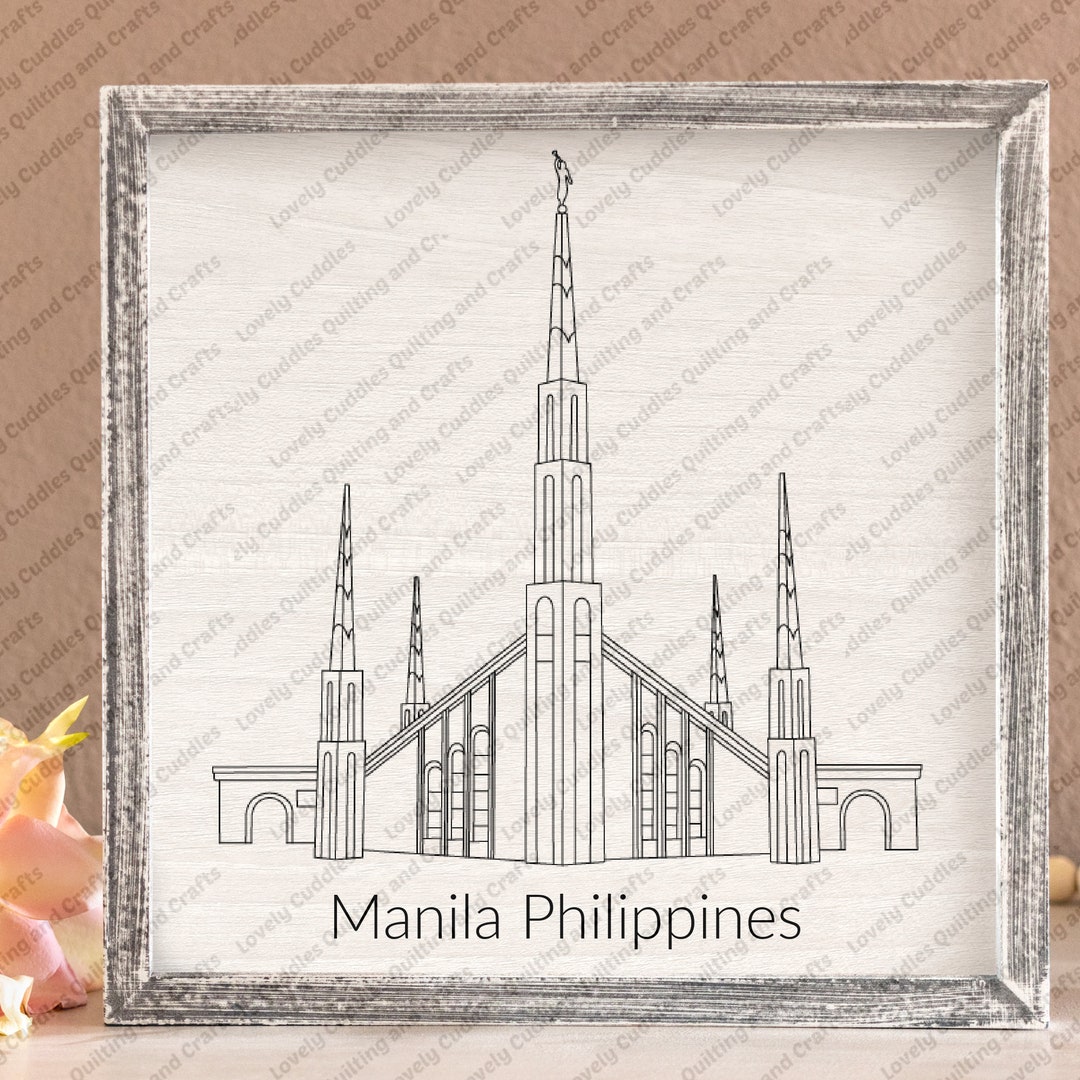 Manila Philippines LDS Temple SVG File-digital Download - Etsy