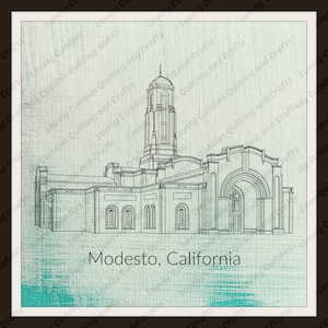 Modesto California LDS Temple SVG File-digital Download - Etsy
