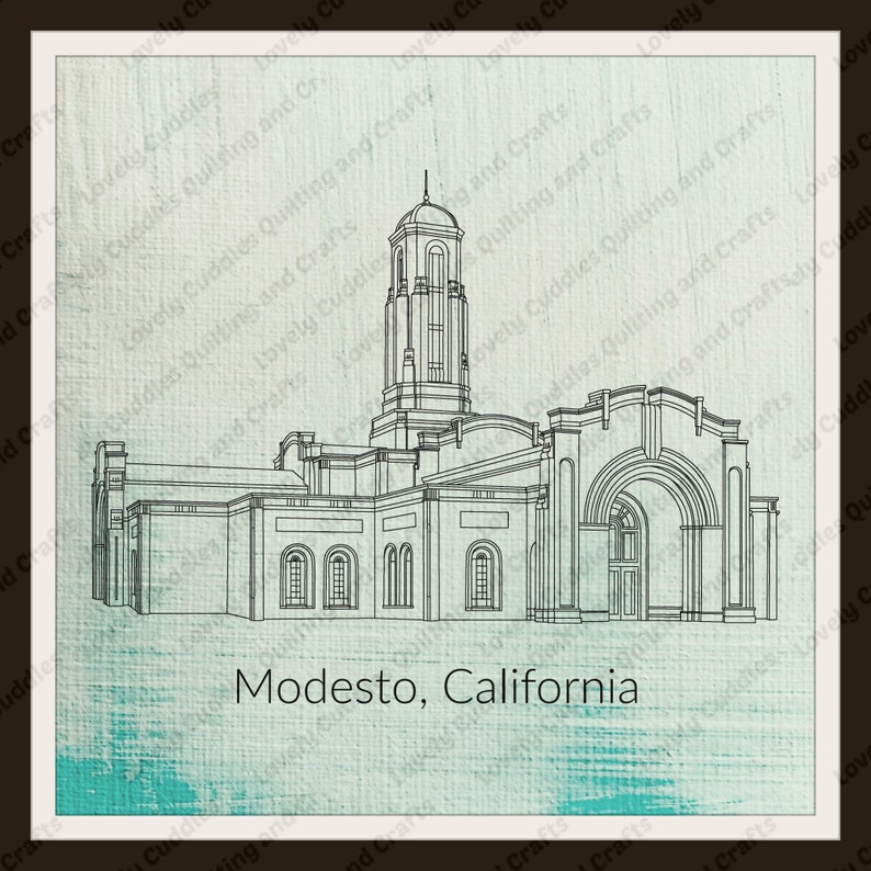 Modesto California LDS Temple SVG File-digital Download - Etsy