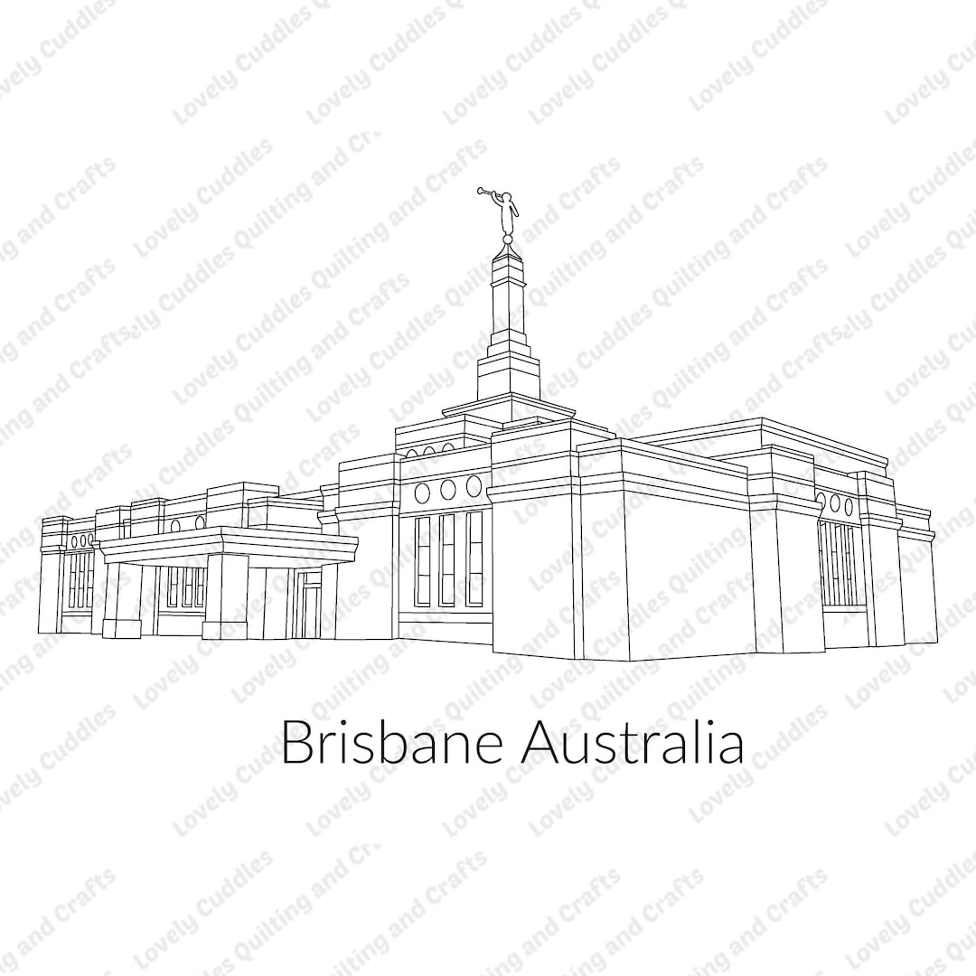 Brisbane Australia LDS Temple SVG File-digital Download - Etsy