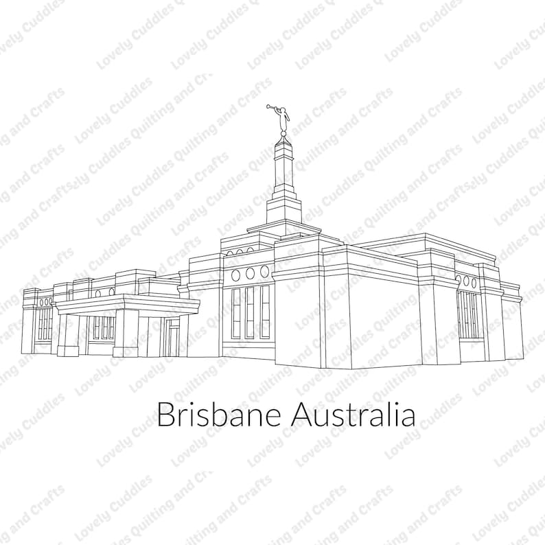 Brisbane Australia LDS Temple SVG File-digital Download - Etsy
