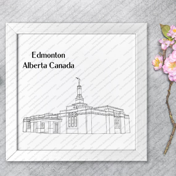 Edmonton Alberta Canada LDS Temple SVG File-digital Download - Etsy