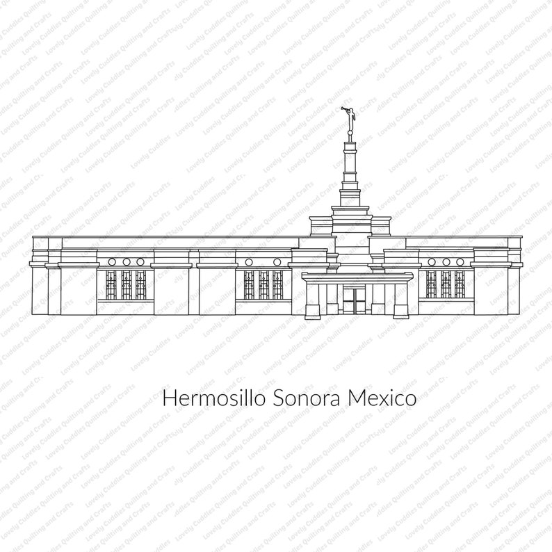 Hermosillo Sonora Mexico LDS Temple SVG File-digital Download - Etsy