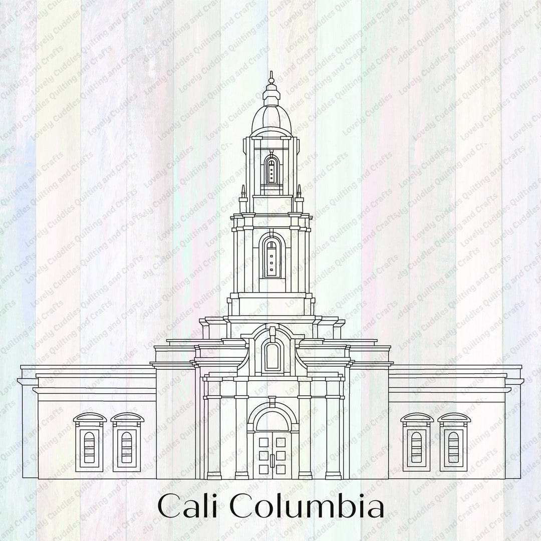 Cali Columbia LDS Temple SVG File-digital Download - Etsy
