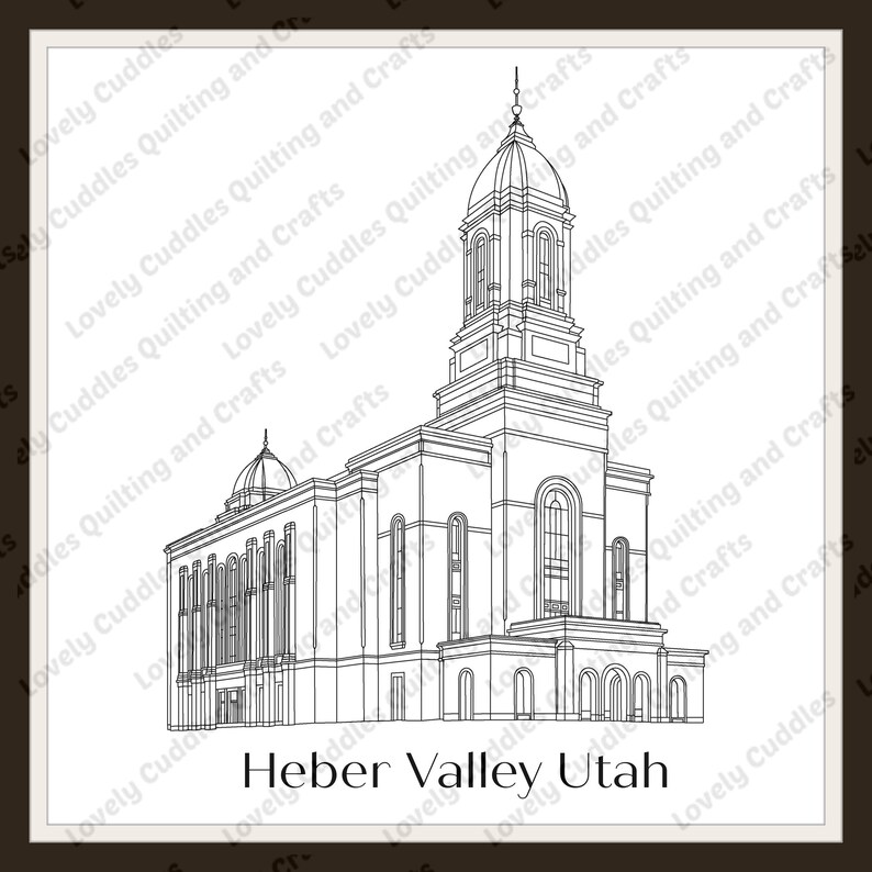 Heber Valley Utah LDS Temple SVG File-digital Download - Etsy