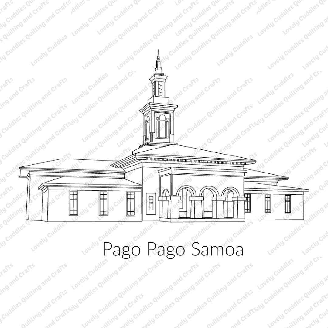 Pago Pago American Samoa LDS Temple SVG File-digital Download - Etsy