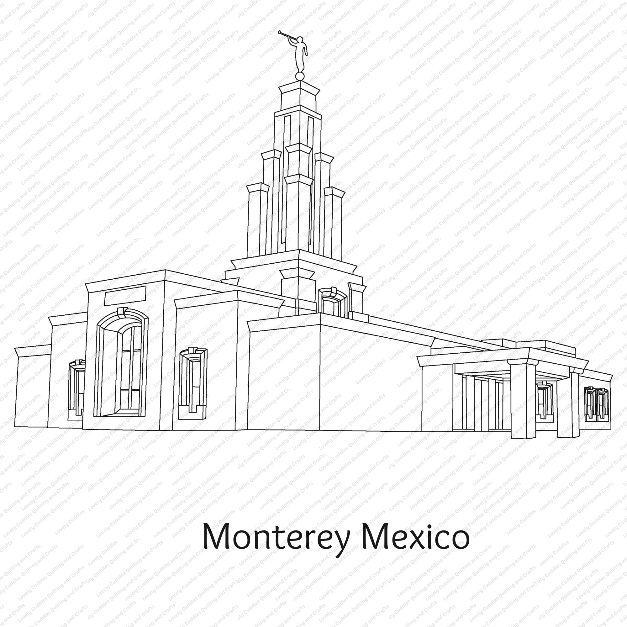 Monterey Mexico LDS Temple SVG File-digital Download - Etsy