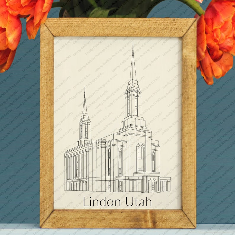 Lindon Utah LDS Temple SVG File-digital Download - Etsy