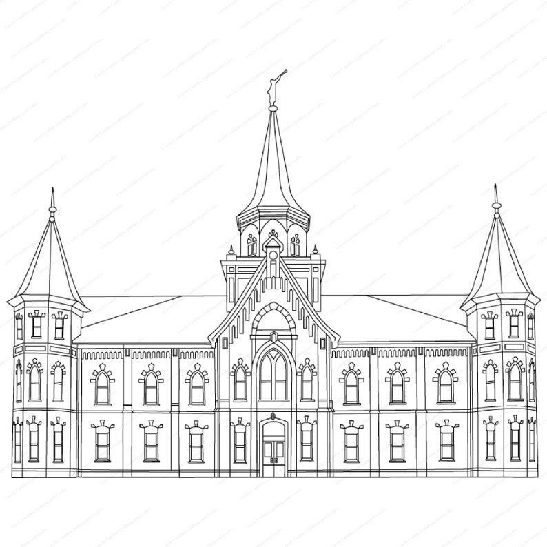 Provo City Center Utah LDS Temple SVG File Digital Download - Etsy