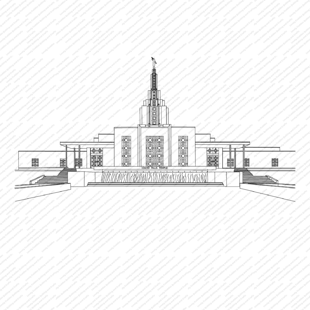 Idaho Falls, Idaho LDS Temple SVG File-digital Download - Etsy