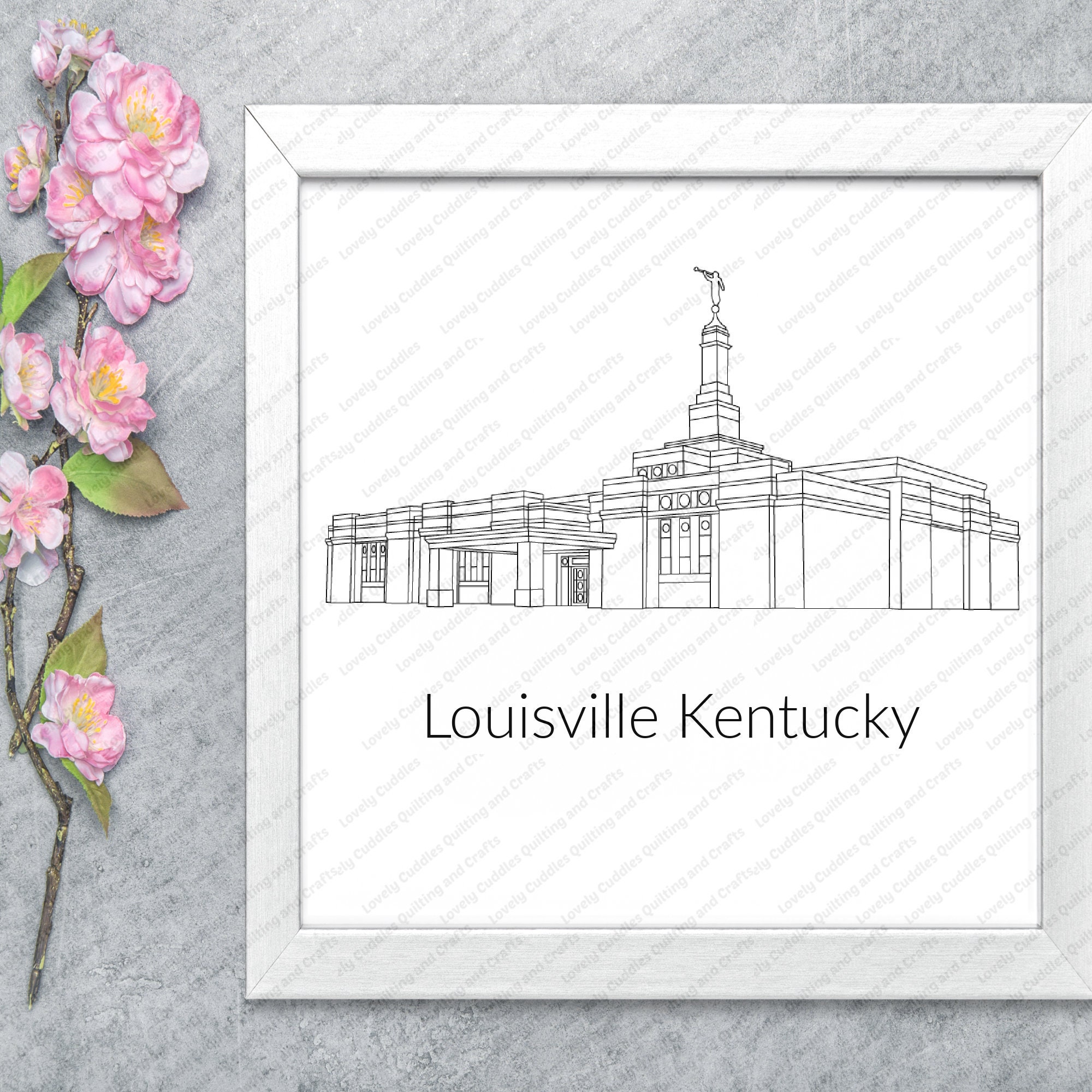 Louisville Kentucky LDS Temple SVG File-digital Download - Etsy
