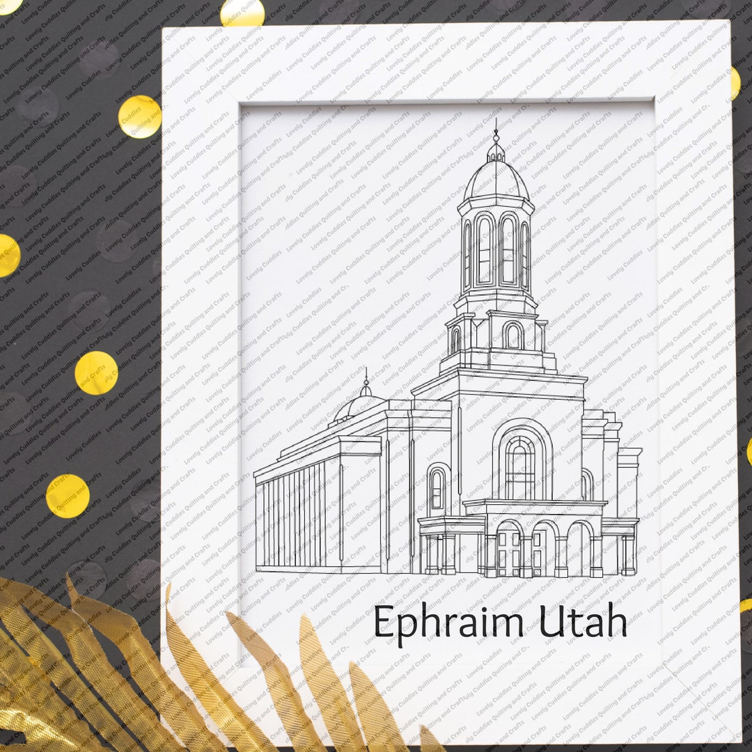 Ephraim Utah LDS Temple SVG File-digital Download - Etsy