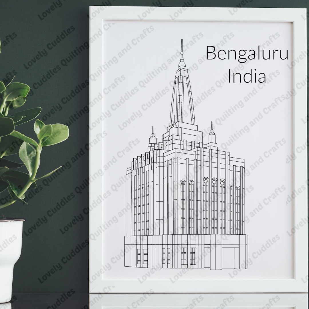 Bengaluru India LDS Temple SVG File-digital Download - Etsy