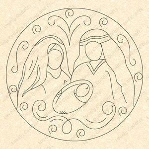 Nativity- Mary, Joseph and Baby Jesus - Etsy