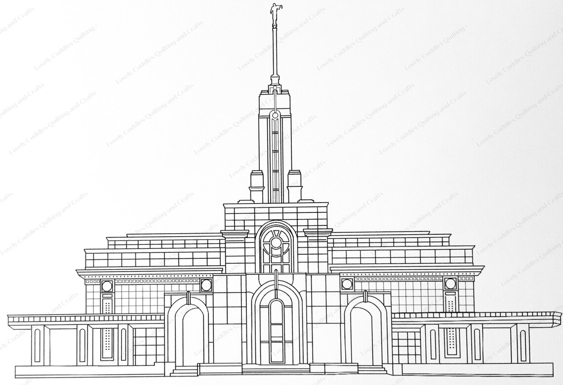 Mount Timpanogos LDS Temple SVG File- Digital Download - Etsy