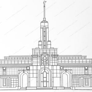 Mount Timanogos LDS Temple SVG File Digital Download - Etsy Canada