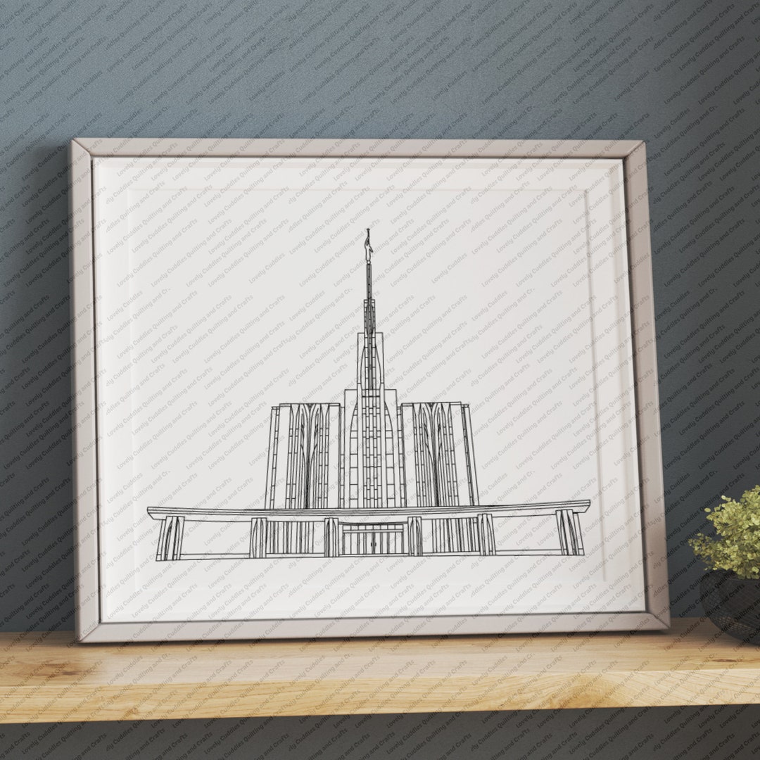 Seattle, Washington LDS Temple SVG File-digital Download - Etsy