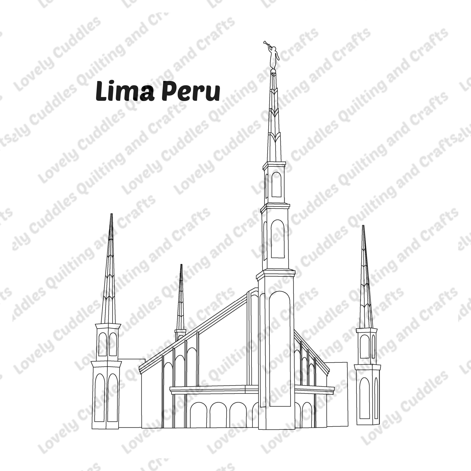 Lima Peru LDS Temple SVG File-digital Download - Etsy