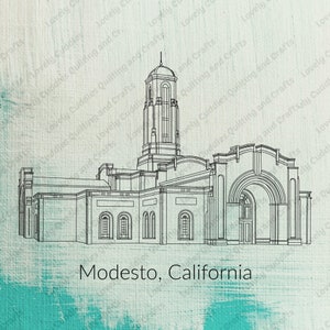 Modesto California LDS Temple SVG File-digital Download - Etsy