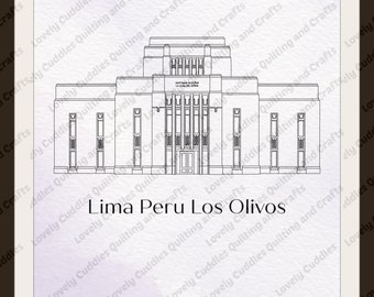 Lima Los Olivos, Peru LDS Temple - Digital Print - Etsy