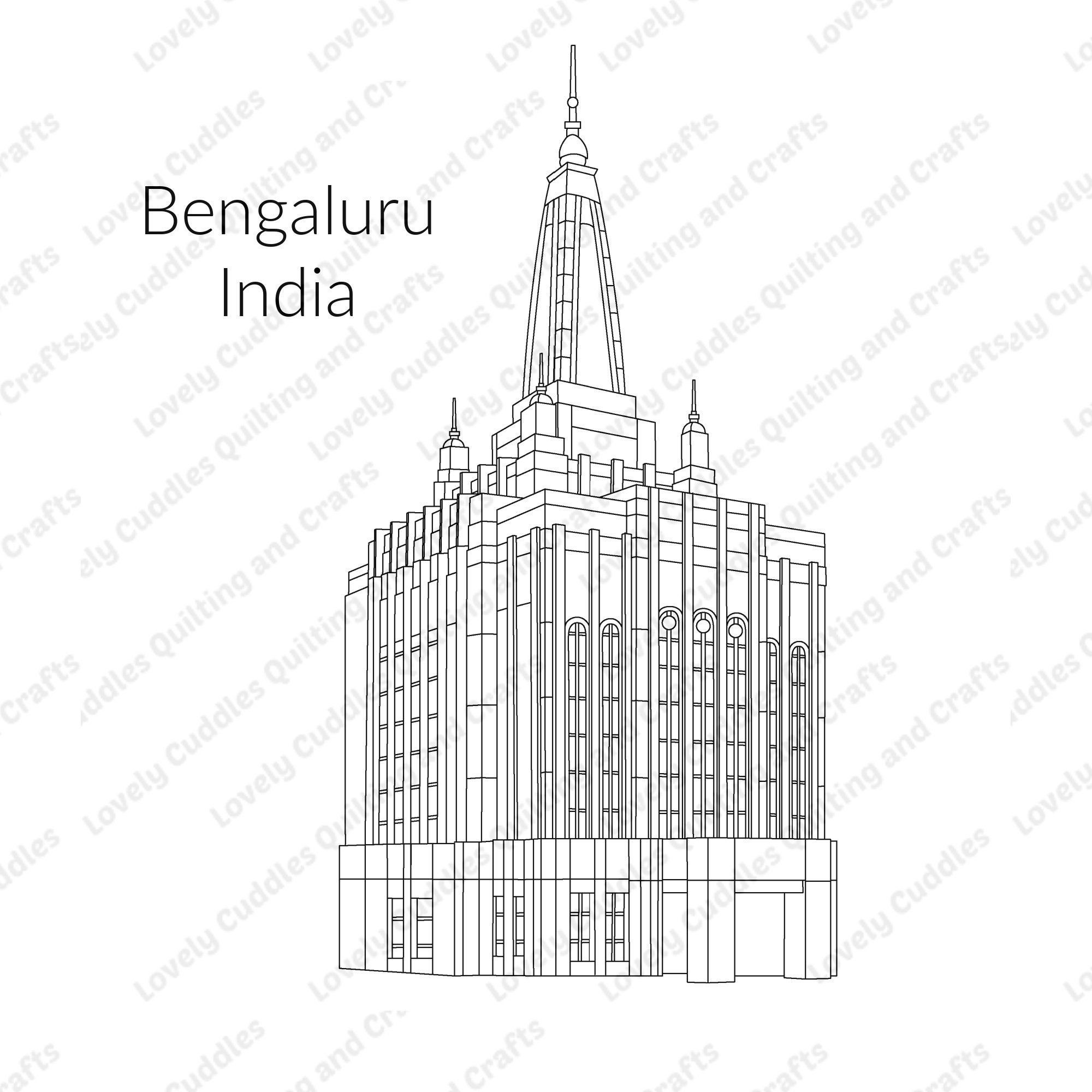 Bengaluru India LDS Temple SVG File-digital Download - Etsy