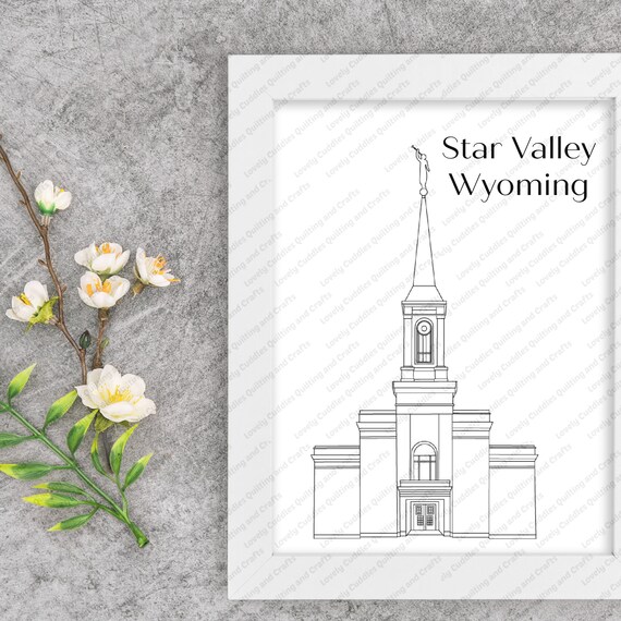 Star Valley Wyoming LDS Temple SVG File-digital Download - Etsy