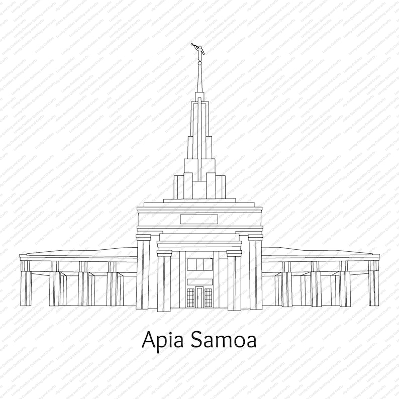 Apia Samoa LDS Temple SVG File-digital Download - Etsy