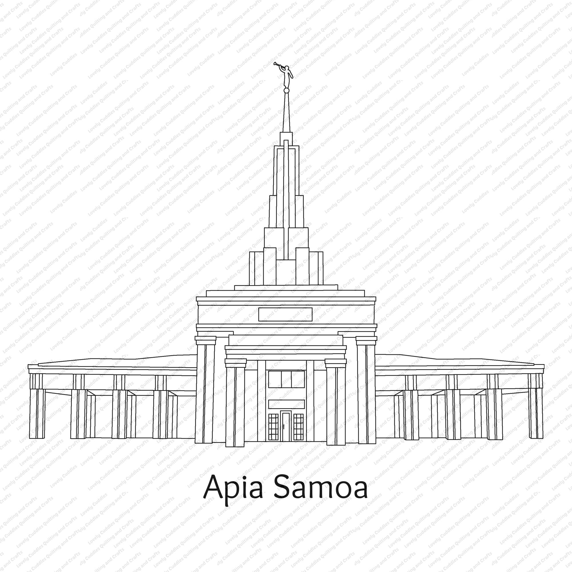 Apia Samoa LDS Temple SVG File-digital Download - Etsy