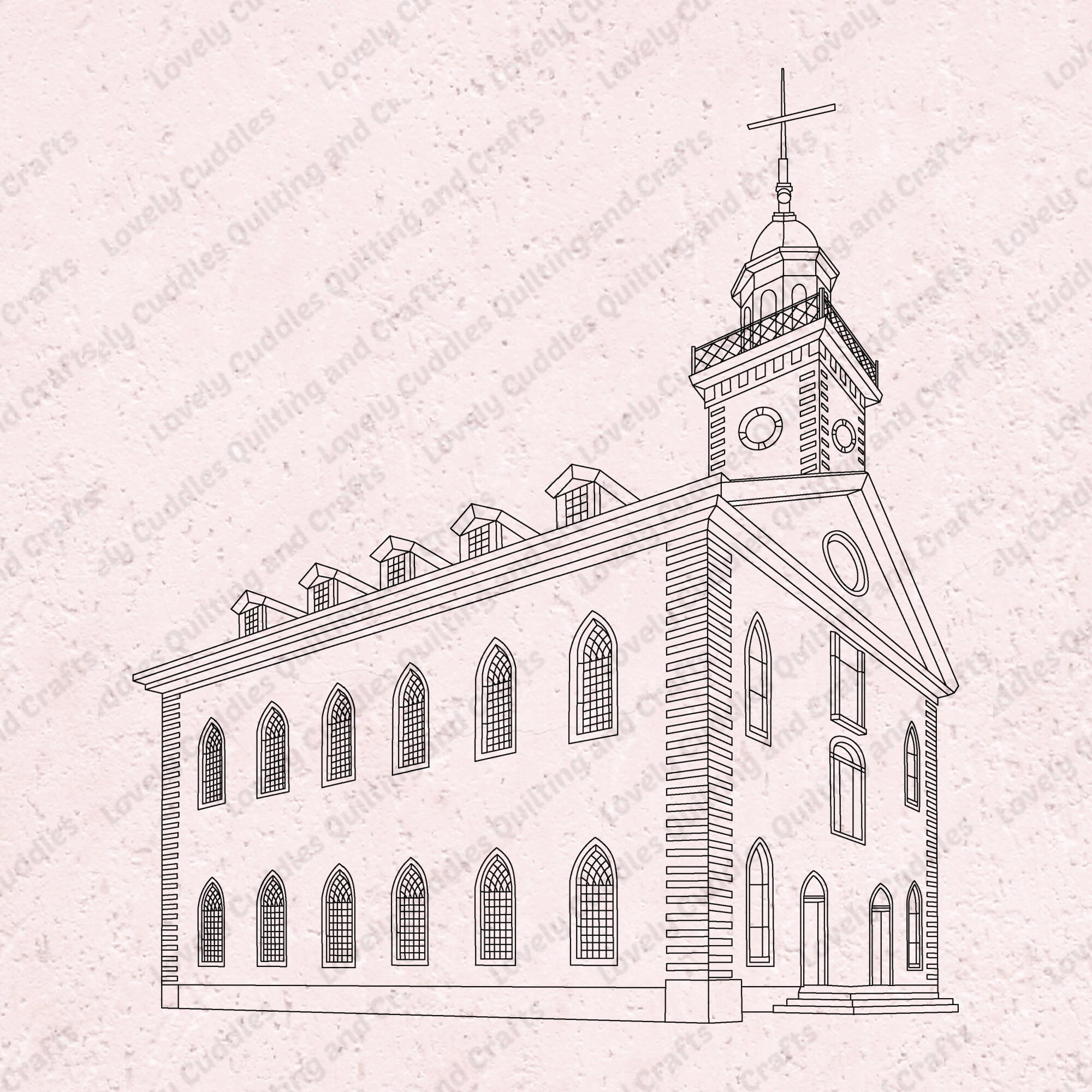 Kirtland Ohio LDS Temple SVG File-digital Download - Etsy