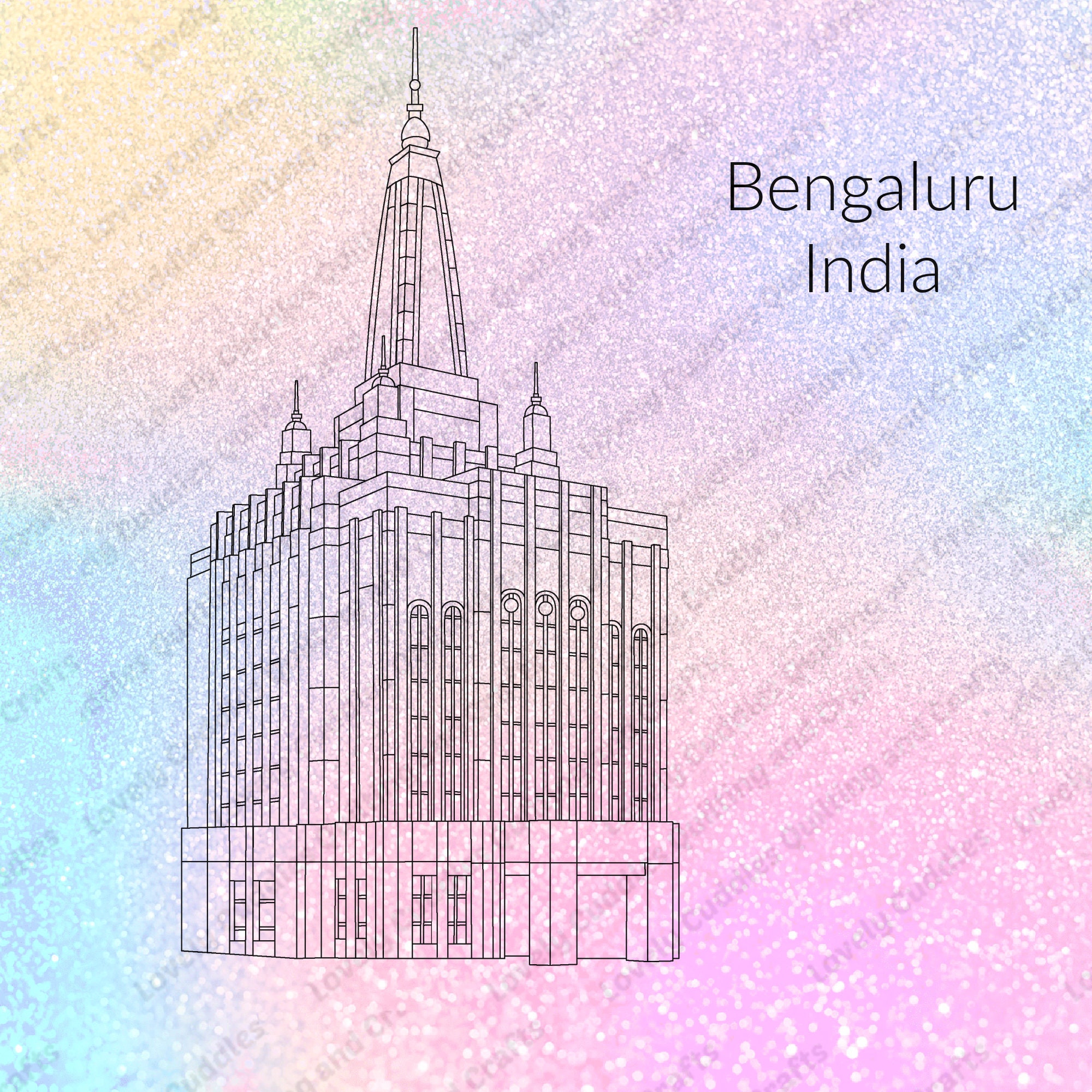Bengaluru India LDS Temple SVG File-digital Download - Etsy