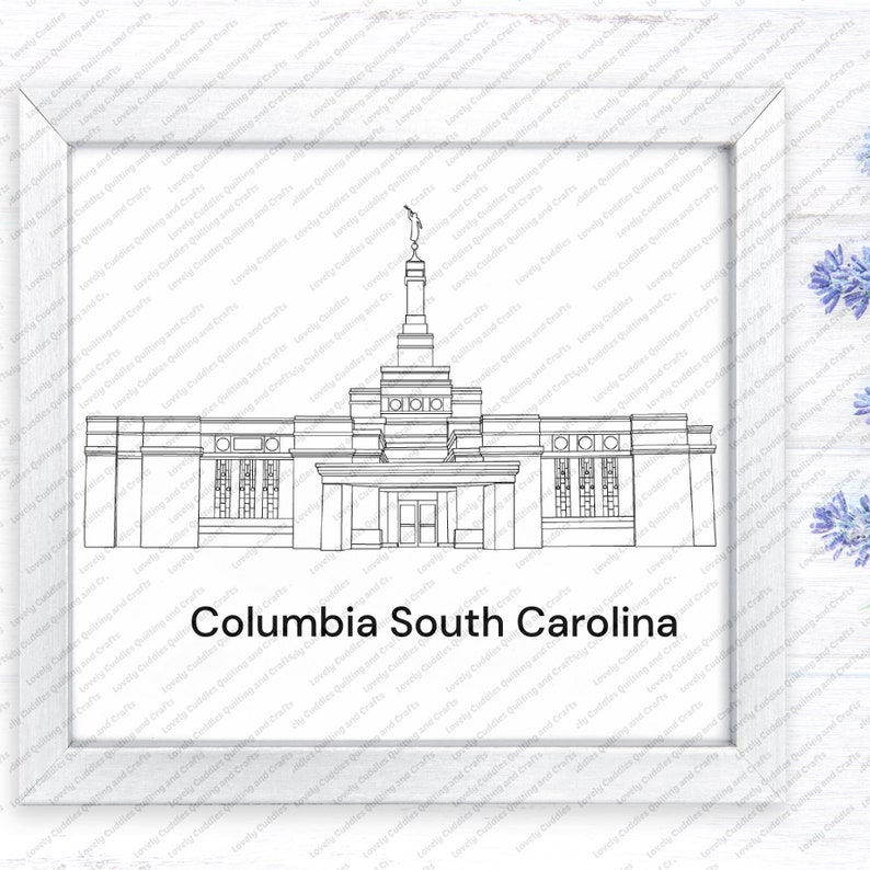 Columbia South Carolina LDS Temple SVG File-digital Download - Etsy