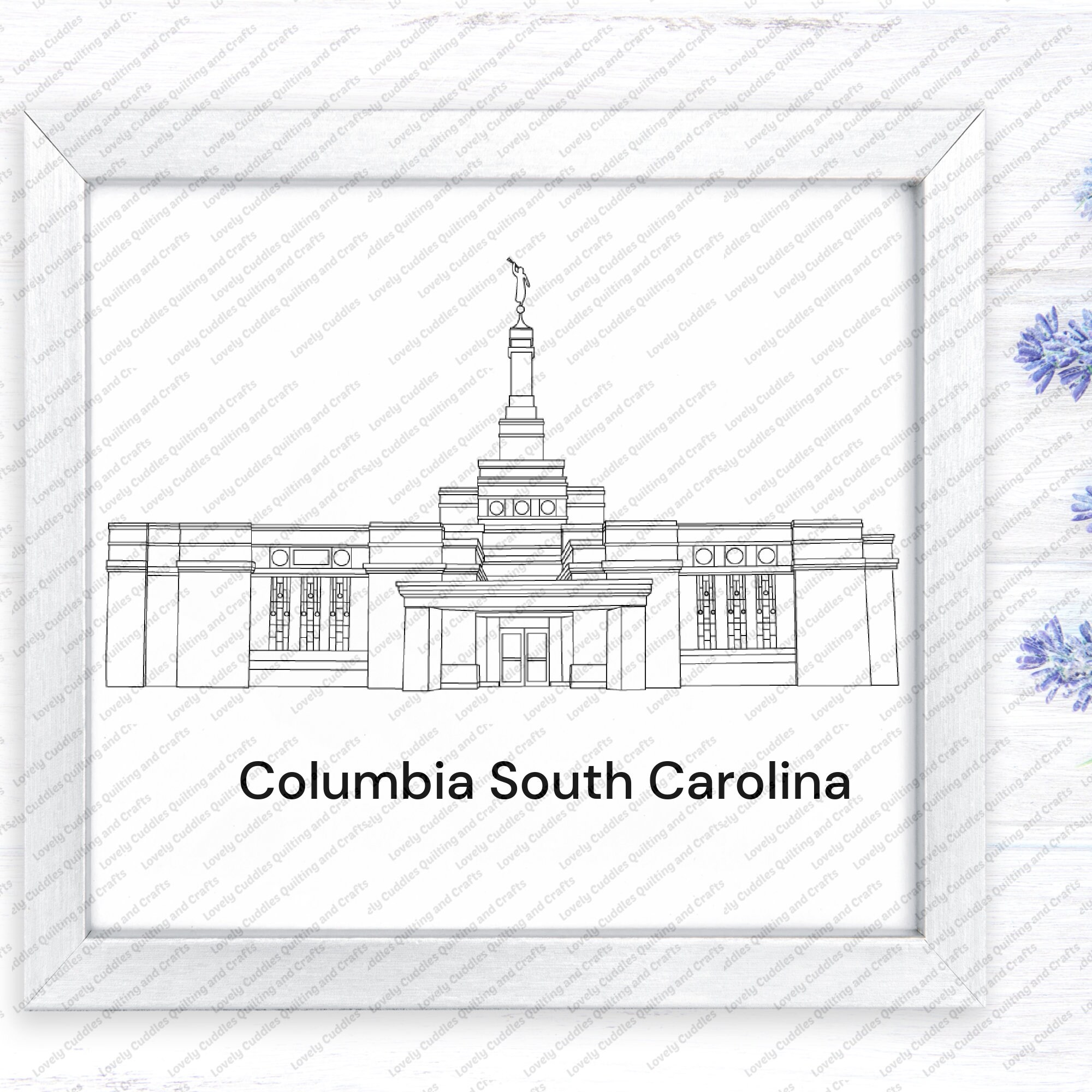 Columbia South Carolina LDS Temple SVG File-digital Download - Etsy
