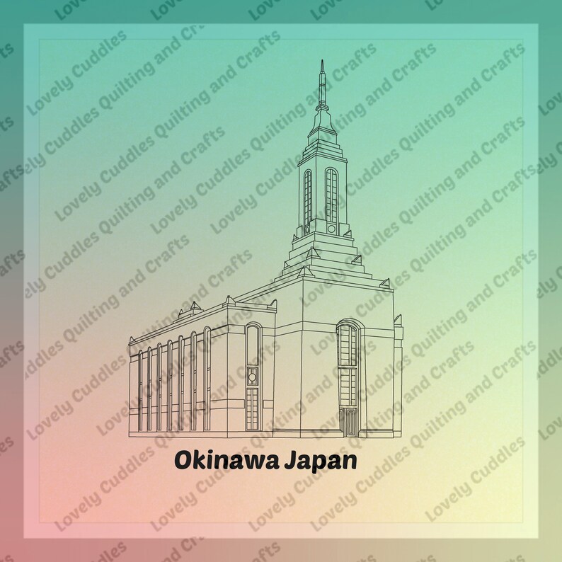 Okinawa Japan LDS Temple SVG File-digital Download - Etsy