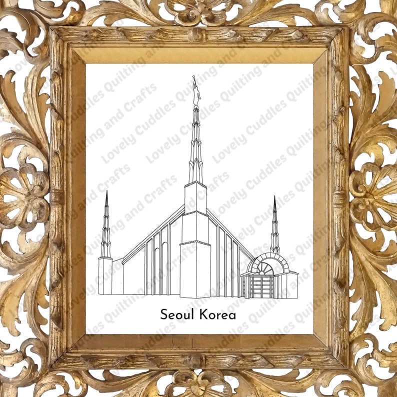 Seoul Korea LDS Temple SVG File-digital Download - Etsy