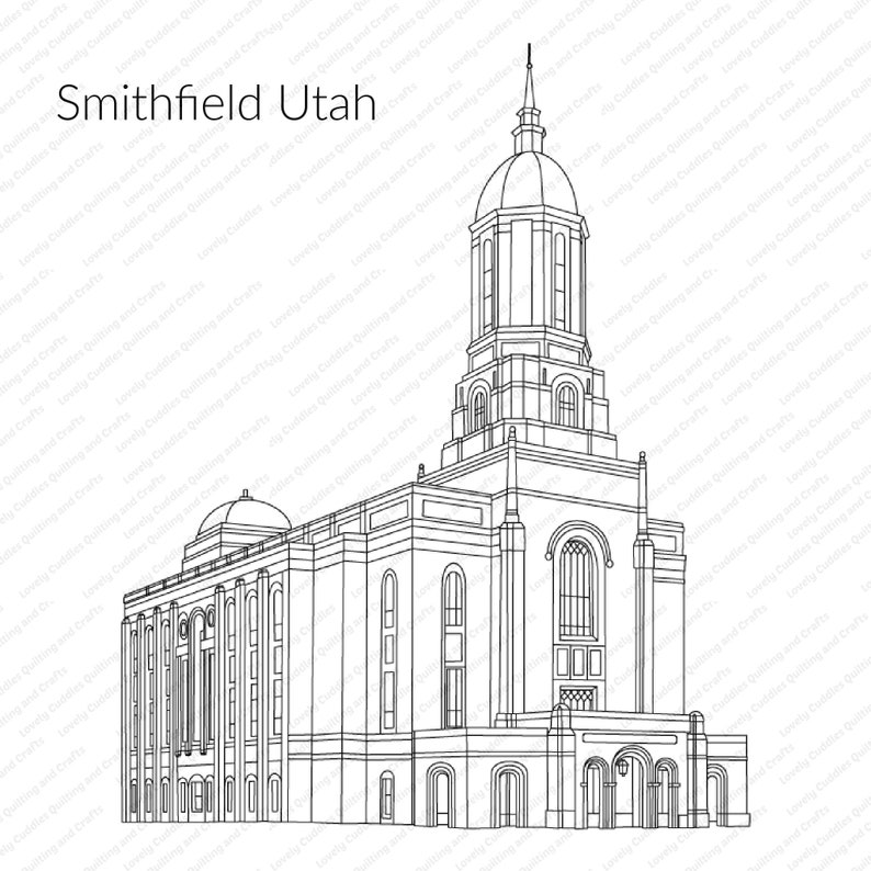 Smithfield Utah LDS Temple SVG File-digital Download - Etsy