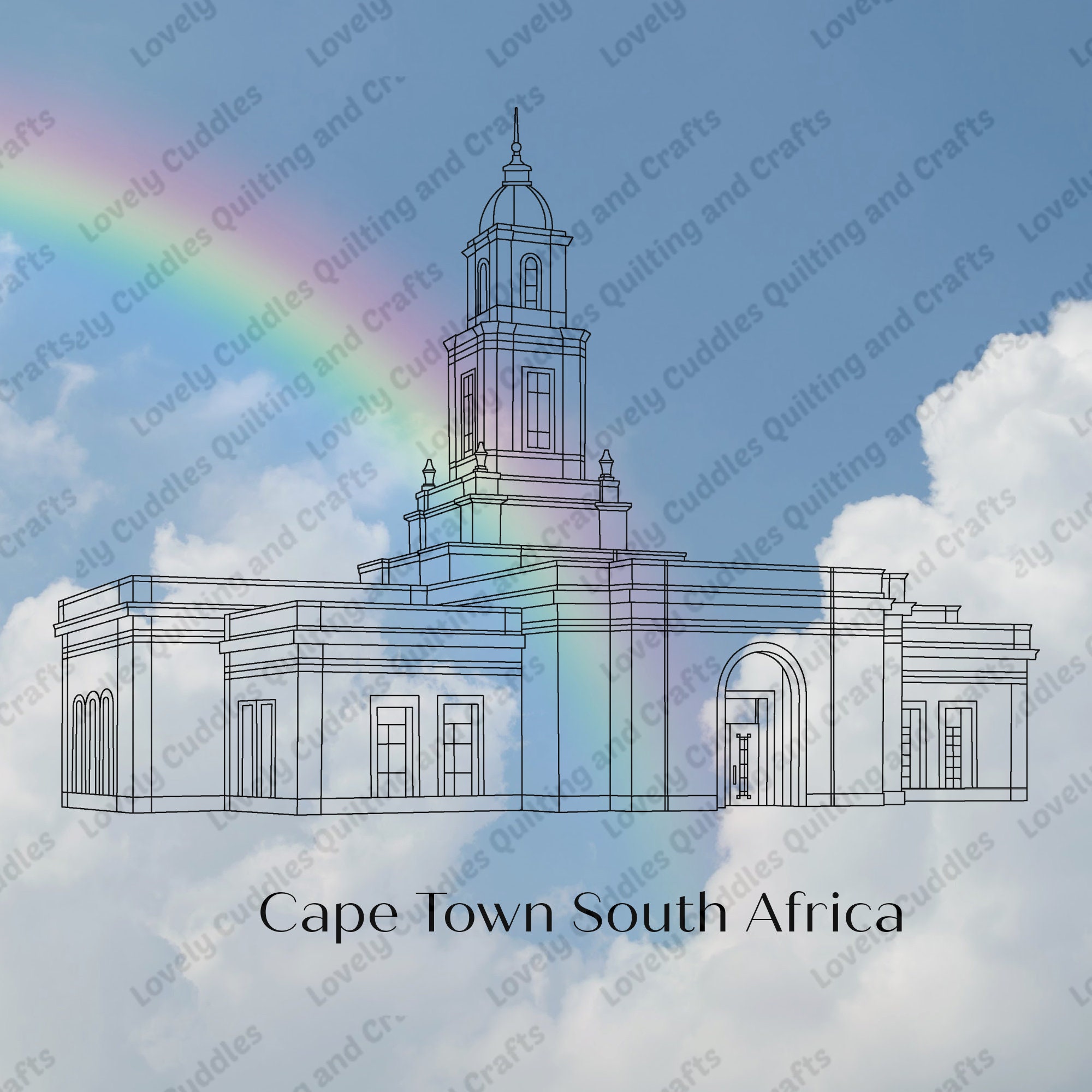 Cape Town South Africa LDS Temple SVG File-digital Download - Etsy