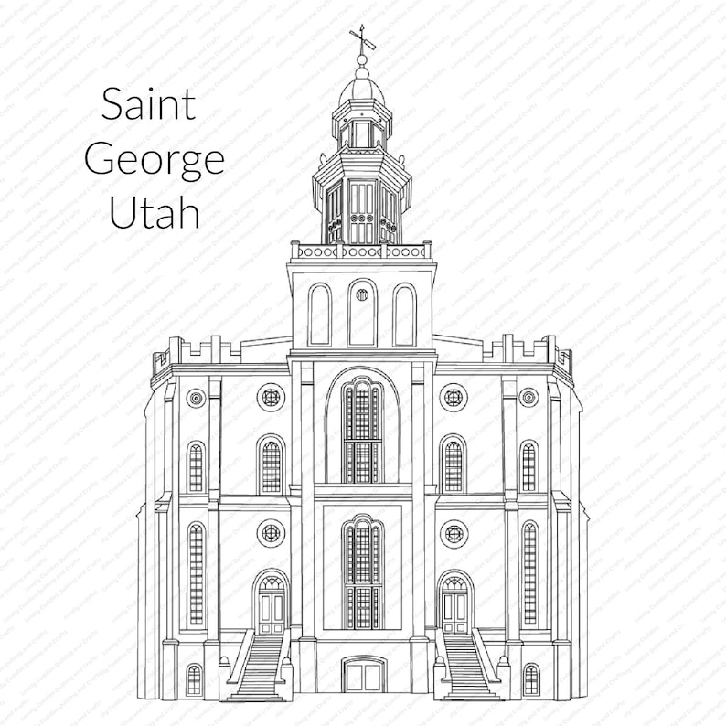 Saint George Utah LDS Temple SVG File-digital Download - Etsy